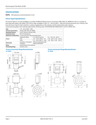 Mod mag m1000 datasheet badger meter electromagnetic flow meter_m-series | PDF