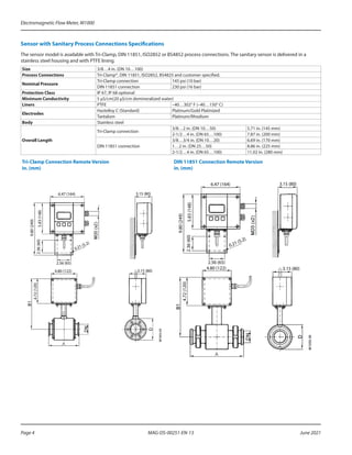 Mod mag m1000 datasheet badger meter electromagnetic flow meter_m-series | PDF