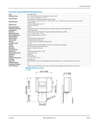 Mod mag m1000 datasheet badger meter electromagnetic flow meter_m ...