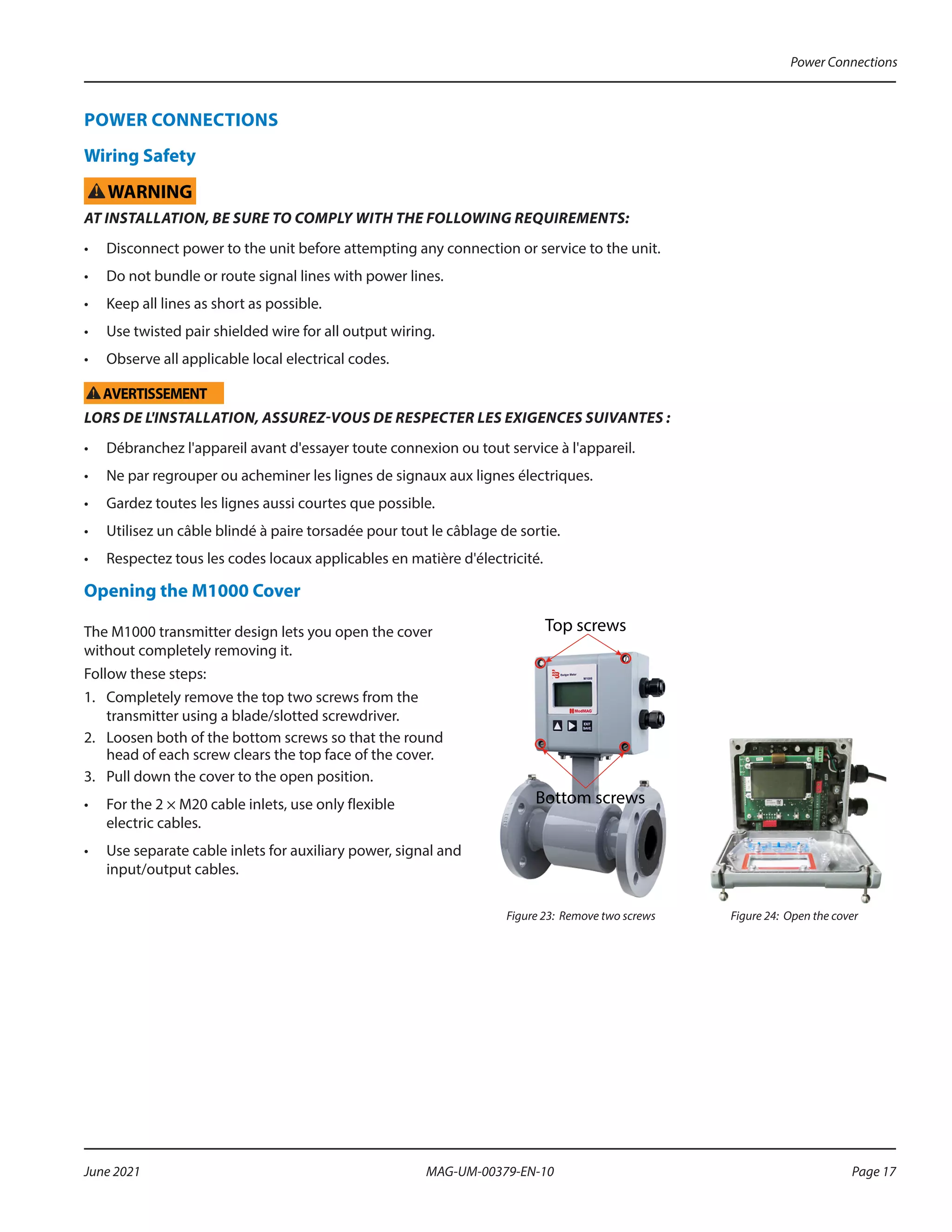 Mod mag m1000 manual badger meter electromagnetic flow meter_m-series | PDF