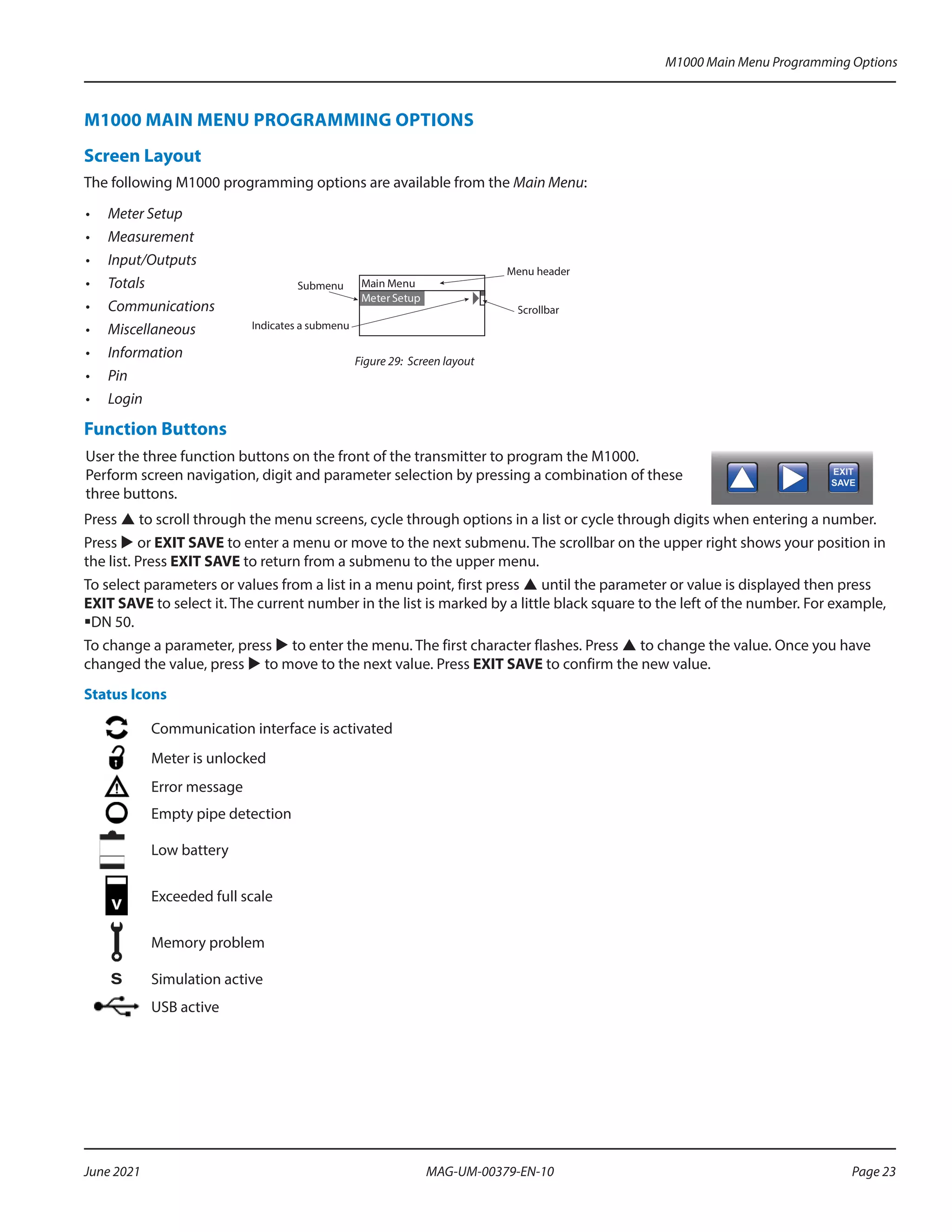 Mod mag m1000 manual badger meter electromagnetic flow meter_m-series | PDF