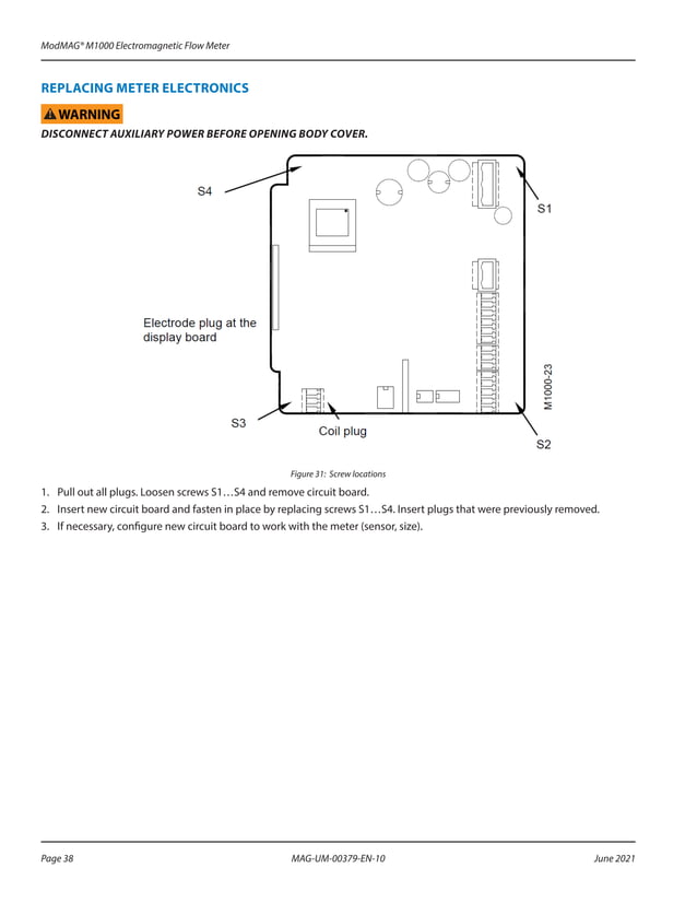 Mod mag m1000 manual badger meter electromagnetic flow meter_m-series | PDF