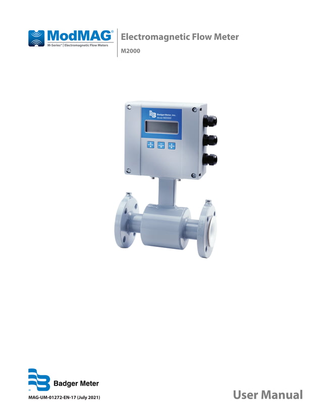 Mod mag m2000 manual badger meter electromagnetic flow meter_m-series | PDF