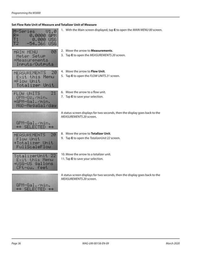 Mod mag m3000 manual badger meter electromagnetic flow meter_m-series | PDF
