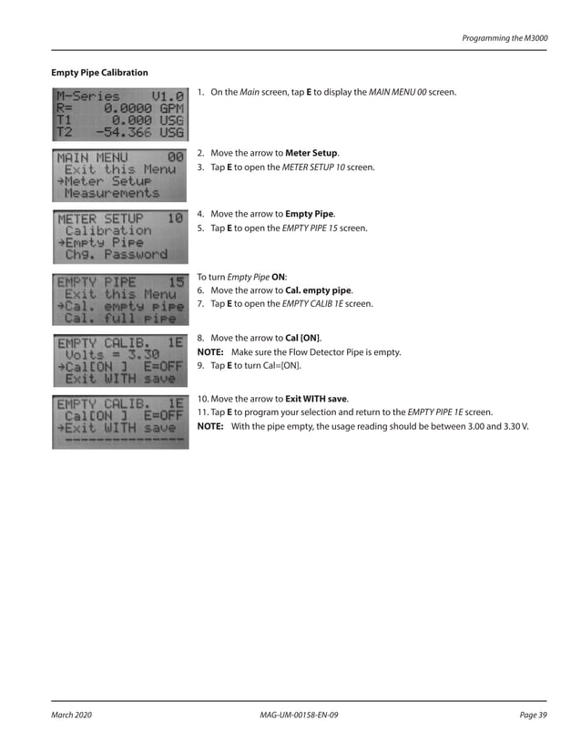 Mod mag m3000 manual badger meter electromagnetic flow meter_m-series | PDF