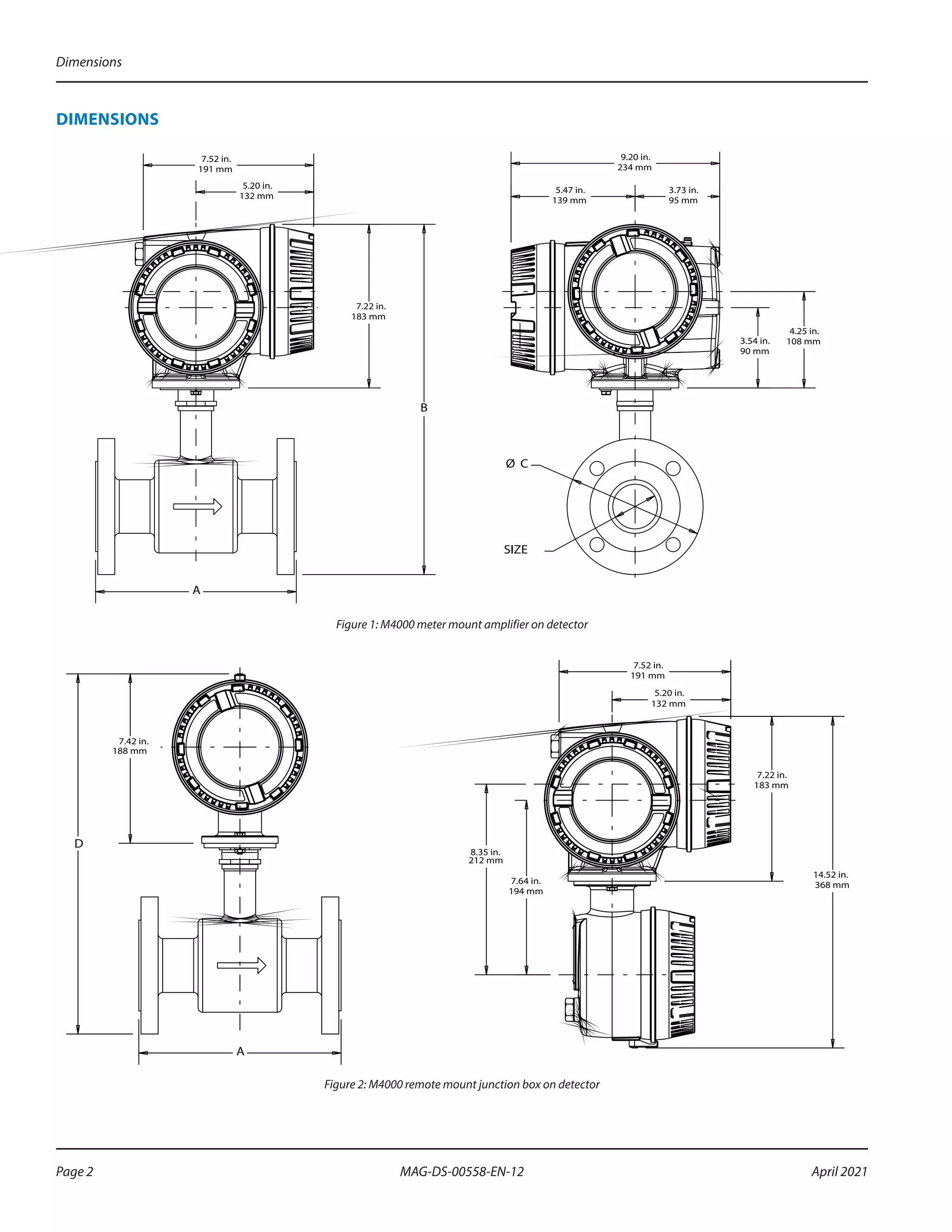 Mod mag m4000 datasheet badger meter electromagnetic flow meter_m ...
