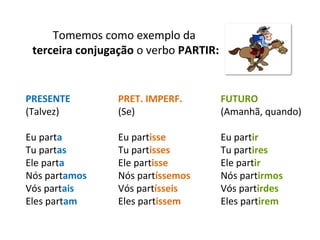 Modo conjuntivo cavaleiro 7º ano | PPT