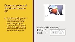 Modo de articulativo fricativo | PPTX