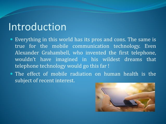 Effects of Mobile Telecommunication Radiation on Human Health | PPT