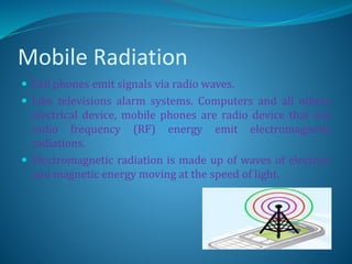 Effects of Mobile Telecommunication Radiation on Human Health | PPT