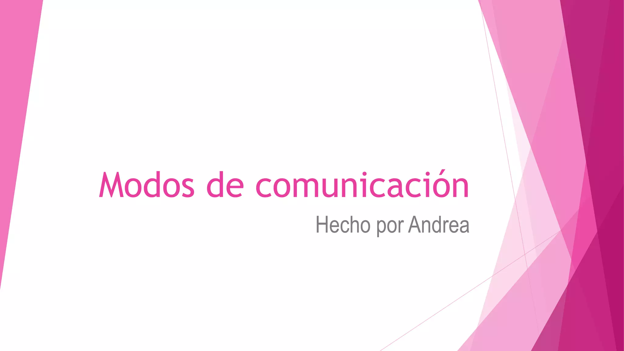 Modos de comunicacion | PPT