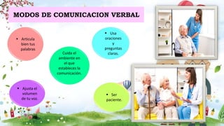 Modos de comunicacion y redes de apoyo al adulto mayor | PPTX
