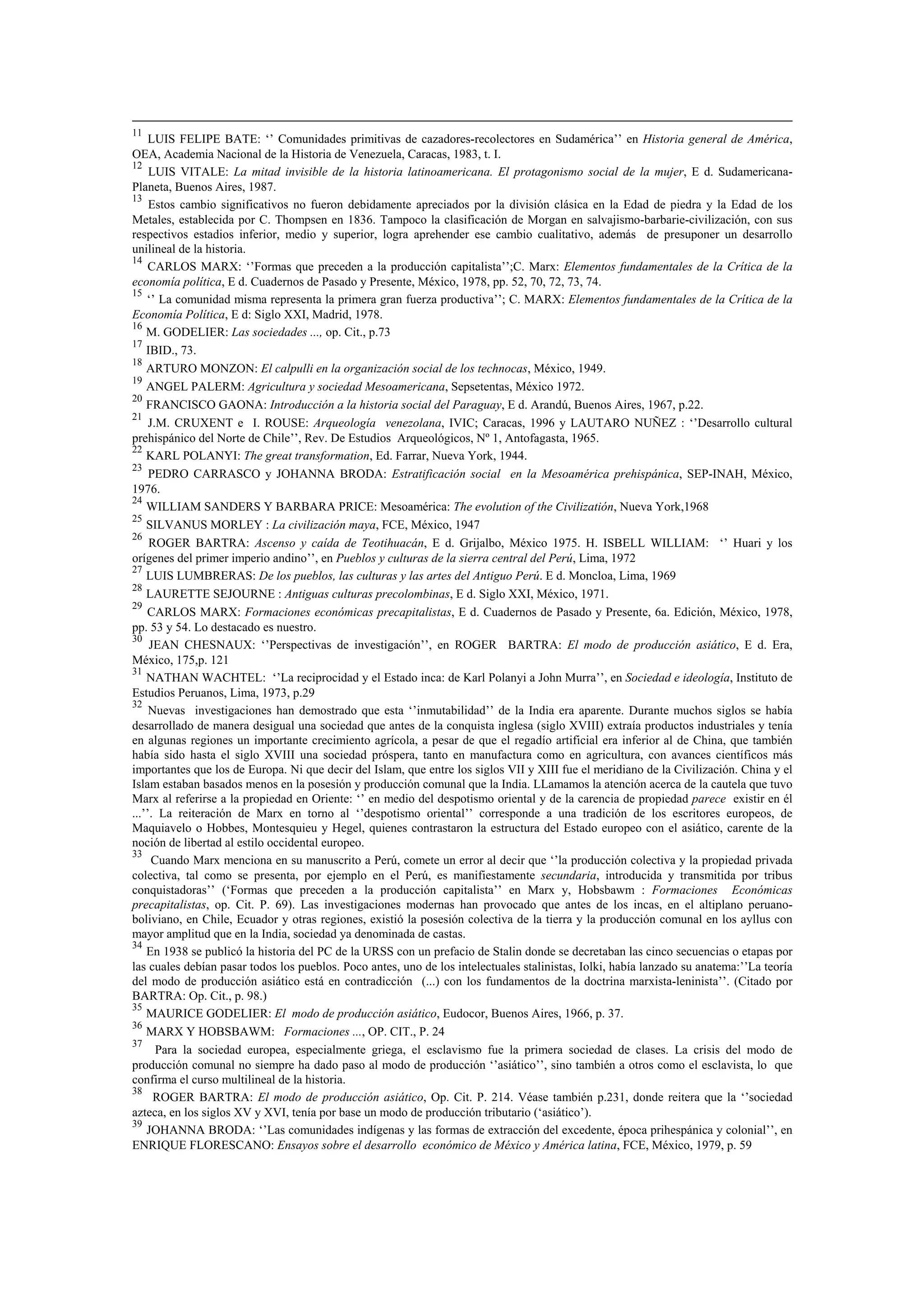 Modos de producción y formaciones sociales en américa | PDF