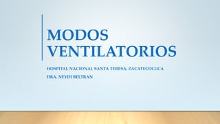 MODOS VENTILATORIOS. PRINCIPIOS BASICOS DE VENTILACIÓN MECÁNICA pptx | PPTX