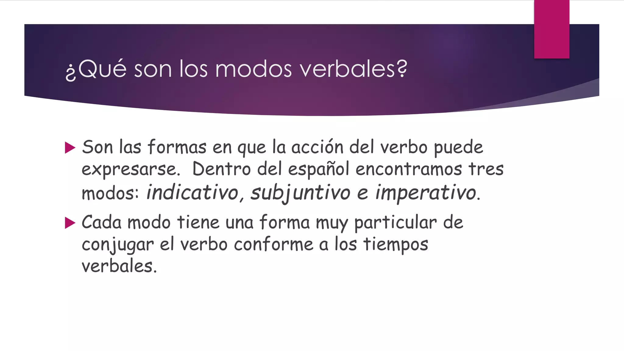 Modos verbales | PDF