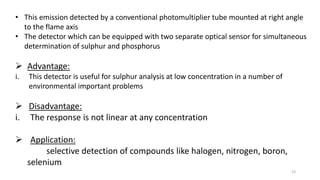 Detectors used in gas chromatography by darshan b j | PPT