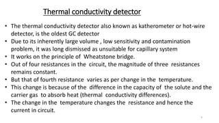 Detectors used in gas chromatography by darshan b j | PPT
