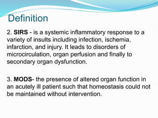 multiorgan dysfunction syndrome MOD.pptx | Blood Disorders | Diseases ...