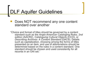 MODS and RDA - ALA MidWinter 2007 | PPT | Databases | Computer Software and Applications