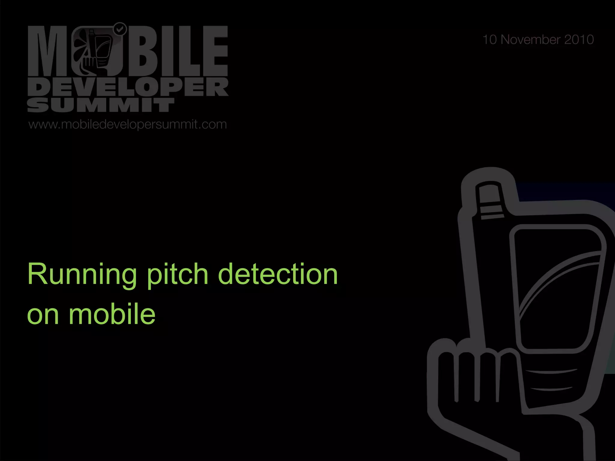 Practical Pitch Detection On Iphone Ppt Digital Audio Computer Software And Applications