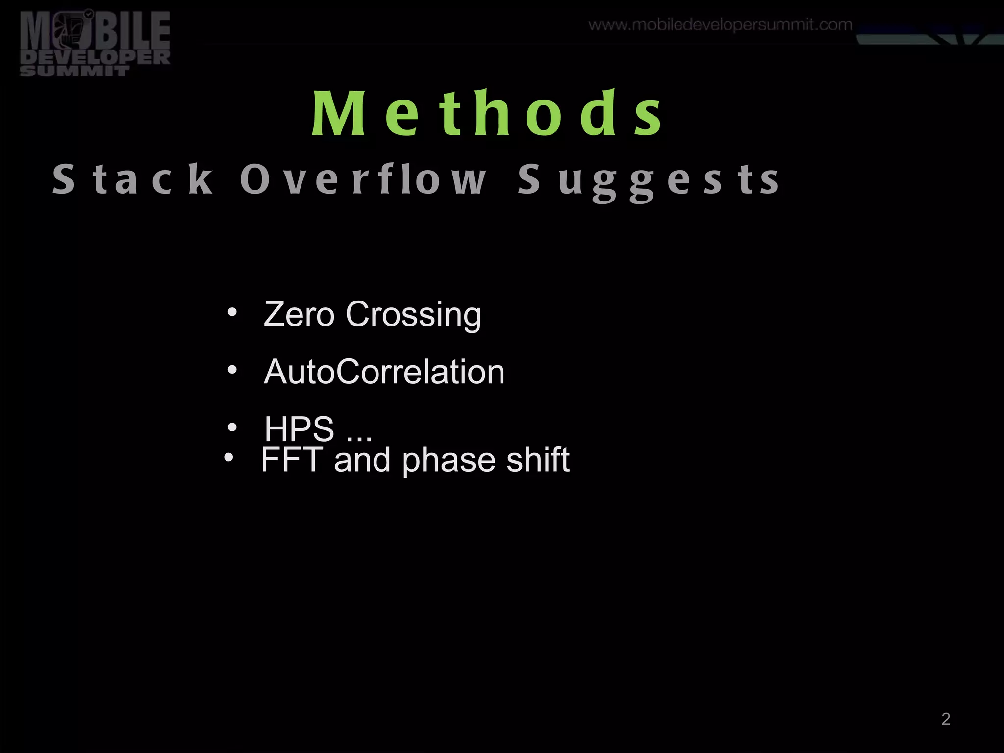 Practical Pitch Detection on iPhone | PPT