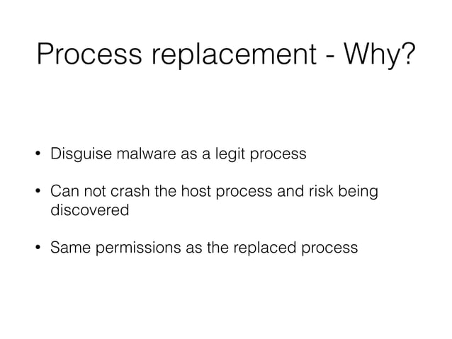 Process injection - Malware style | PPT
