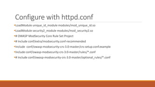 Web Application firewall-Mod security | PPTX