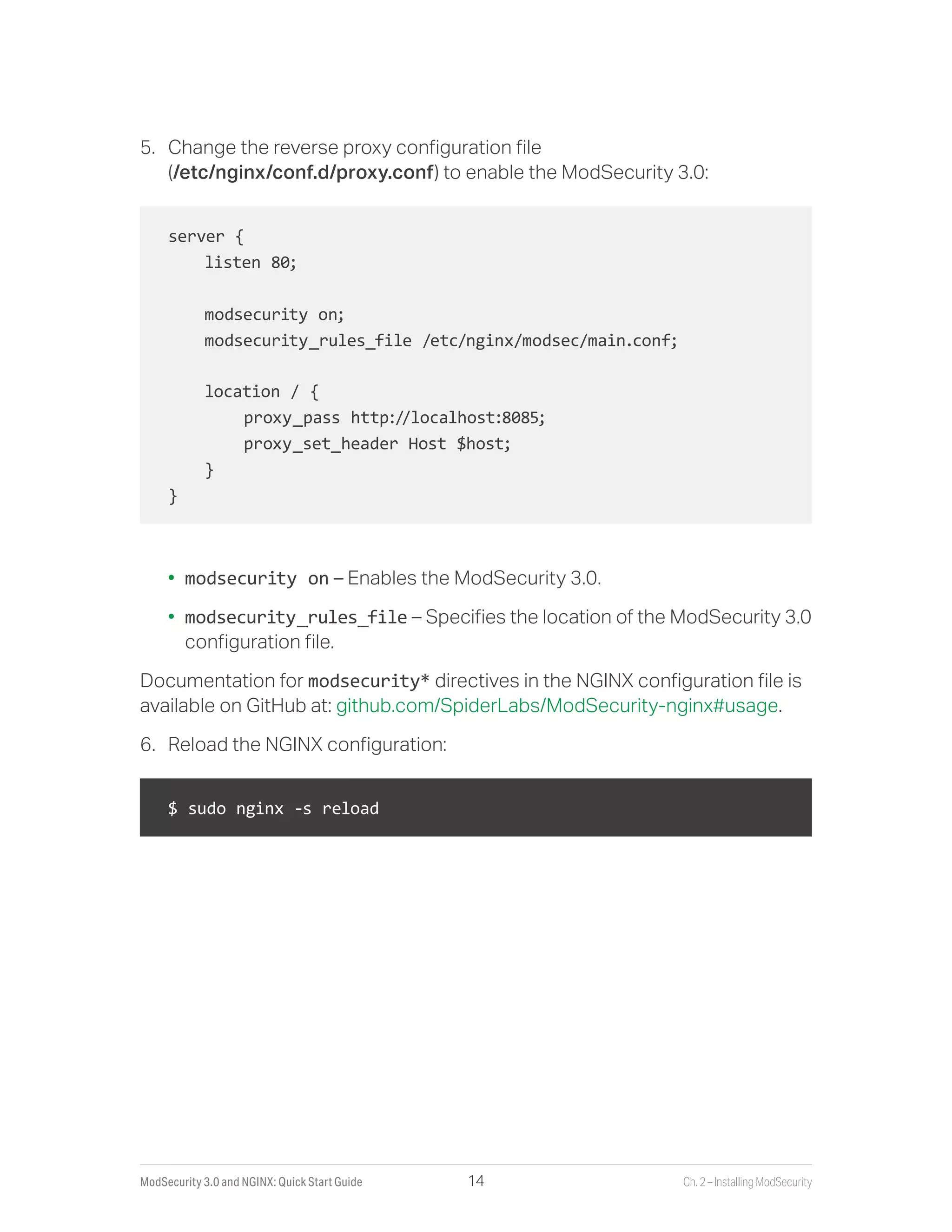 Mod security 3 NGINX | PDF