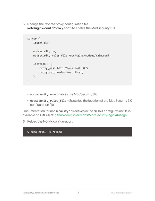 Mod security 3 NGINX | PDF