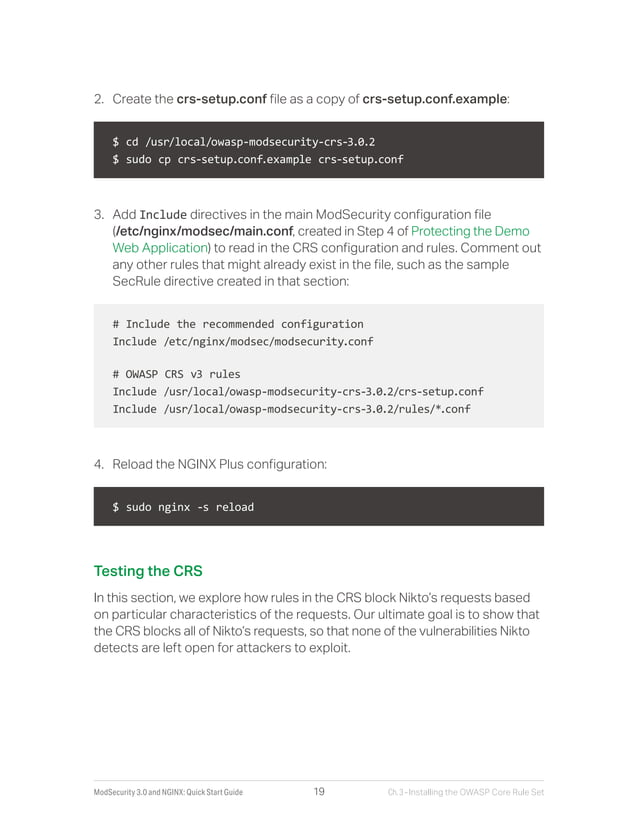 Mod security 3 NGINX | PDF