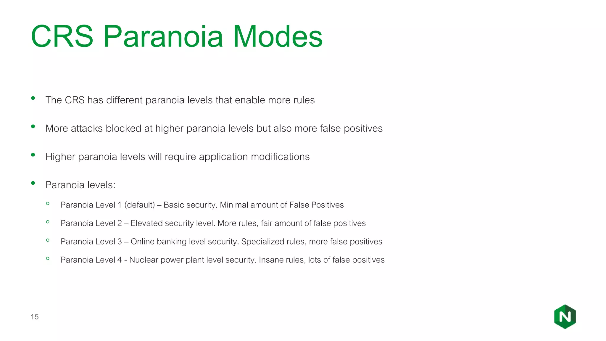 Modsecurity And Nginx Tuning The Owasp Core Rule Set Updated Ppt