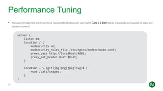 ModSecurity and NGINX: Tuning the OWASP Core Rule Set (Updated) | PPTX