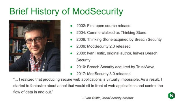 Modsecurity And Nginx Tuning The Owasp Core Rule Set Updated Pptx