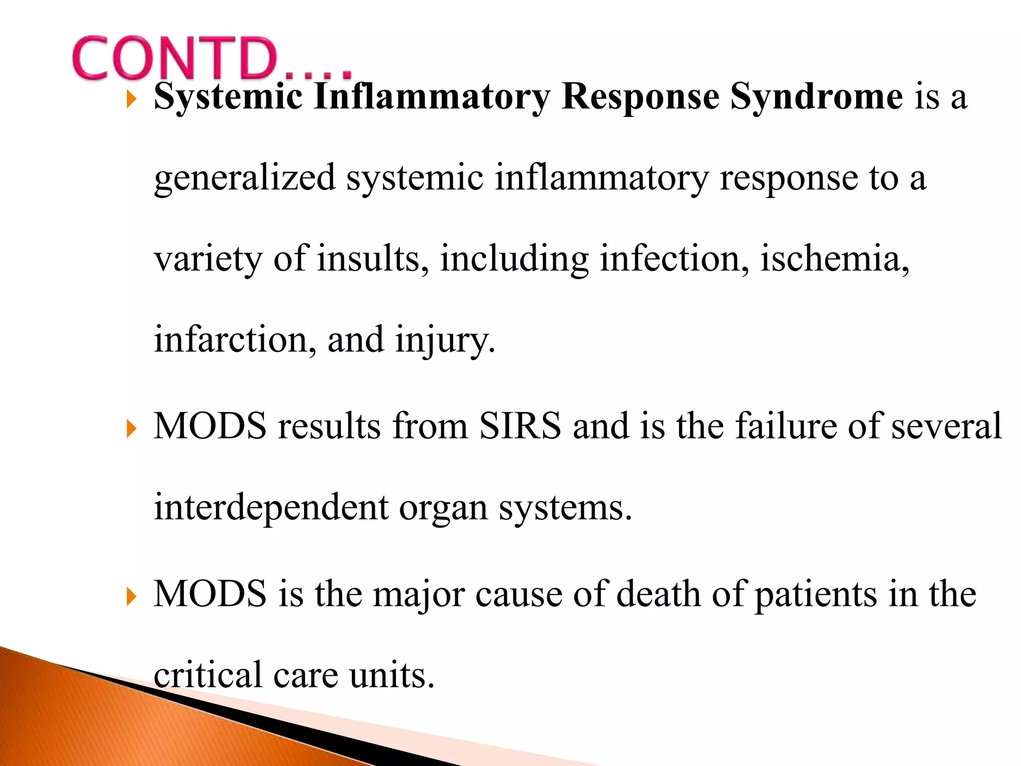 MULTIPLE ORGAN DYSFUNCTION SYNDROME | PPTX