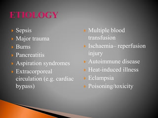 MULTIPLE ORGAN DYSFUNCTION SYNDROME | PPTX