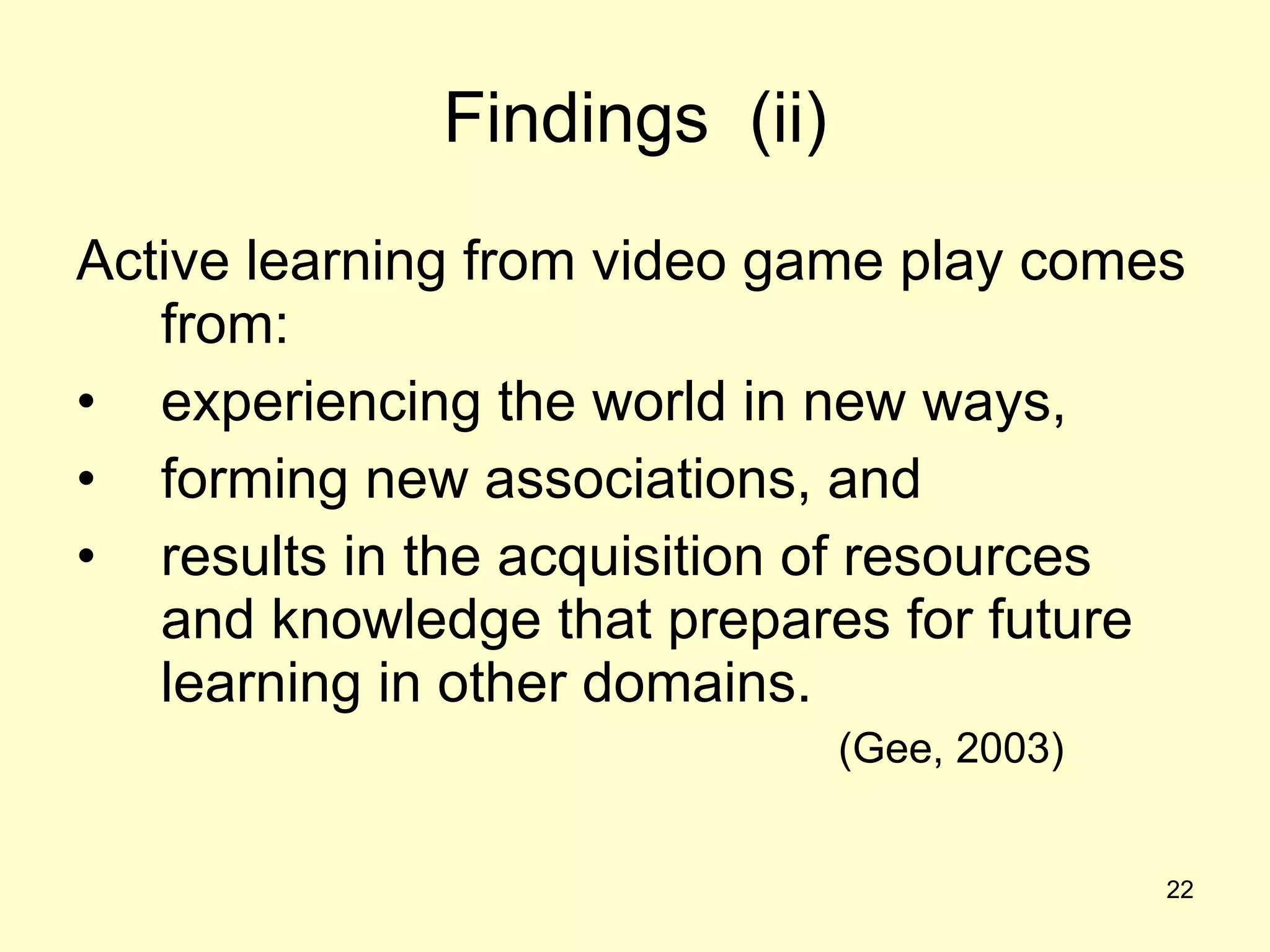 Using video games for educational purposes | PPT
