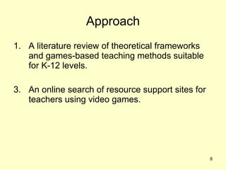 Using video games for educational purposes | PPT