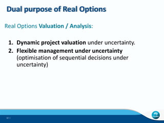 Comparing adaptive management and real options approaches: slides and ...