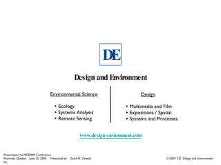 Environmental Applications of Modelling and Simulation - MODSIM 2009 | PPT