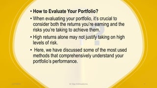 MCOM II SEM IV MODULE 1 Portfolio Revision and Evaluation UNIT II.pptx