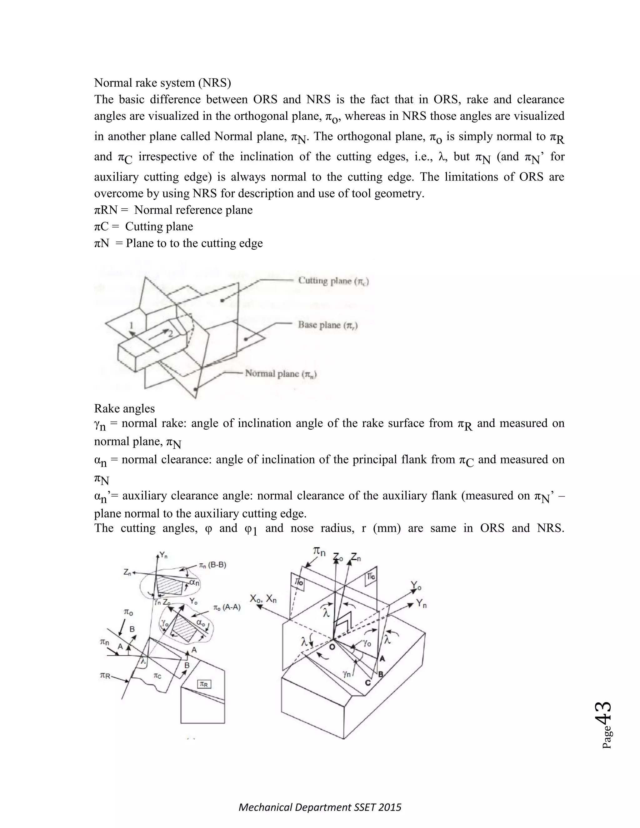Theory of metal cutting MG University(S8 Production Notes) | PDF