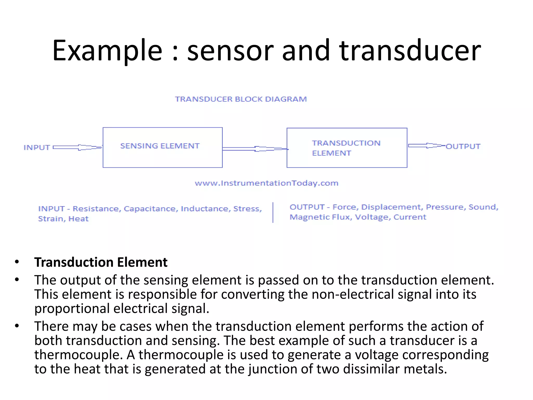 sensors and transducers Module 1 n 2 | PPTX | Chemistry | Science