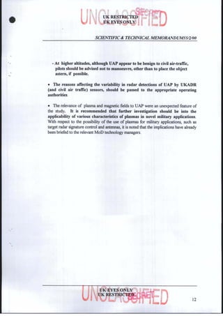 Mod ufo report summary 1 | PDF