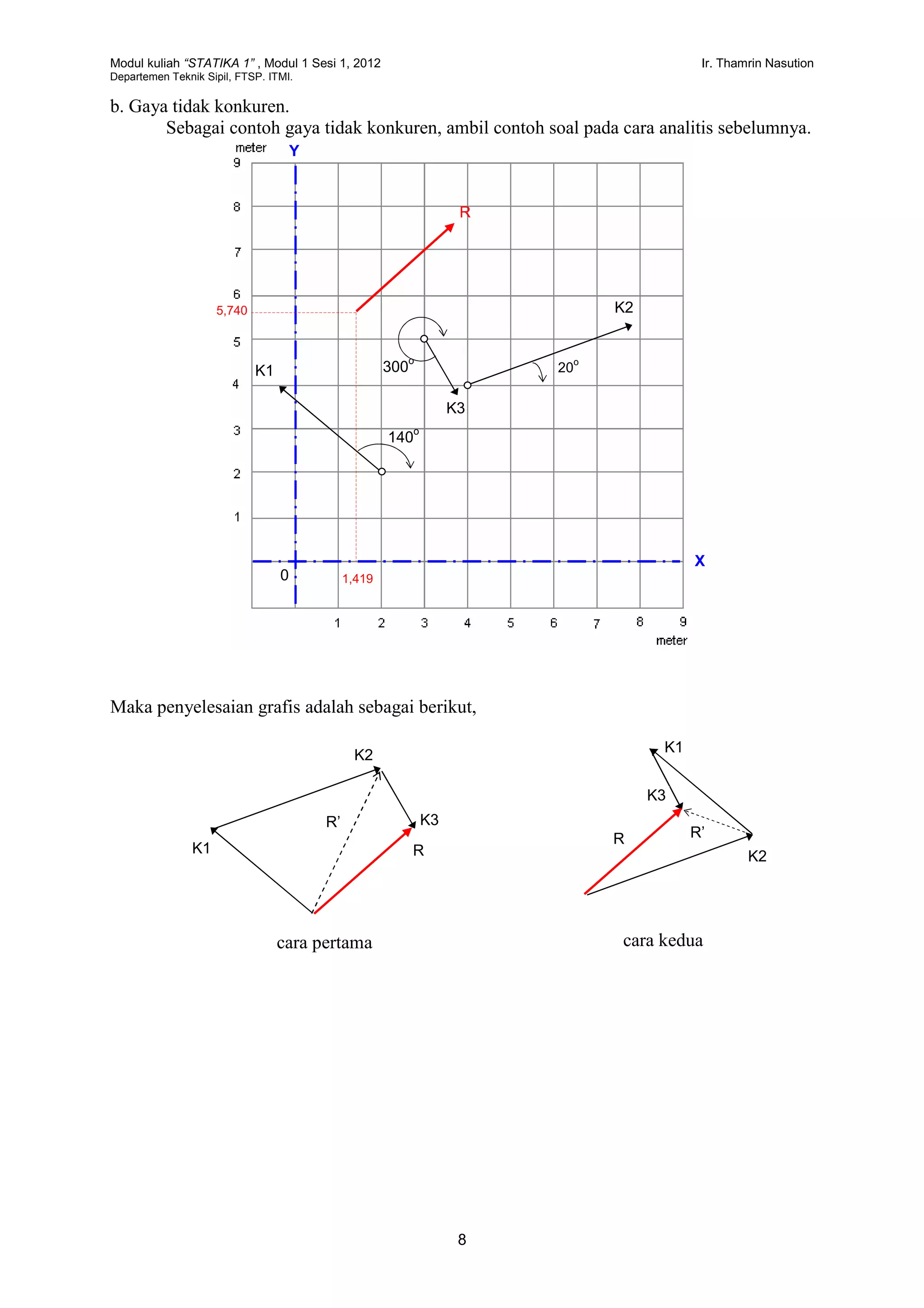 Modul 1-pengertian-dasar-statika, STATIKA DAN MEKANIKA DASAR | PDF