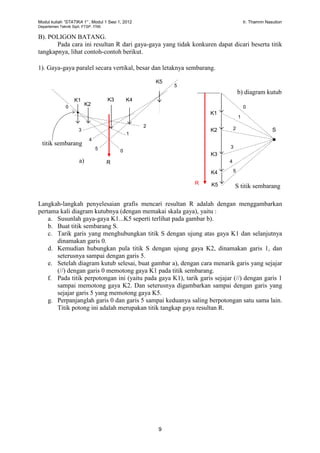 Modul 1-pengertian-dasar-statika, STATIKA DAN MEKANIKA DASAR | PDF