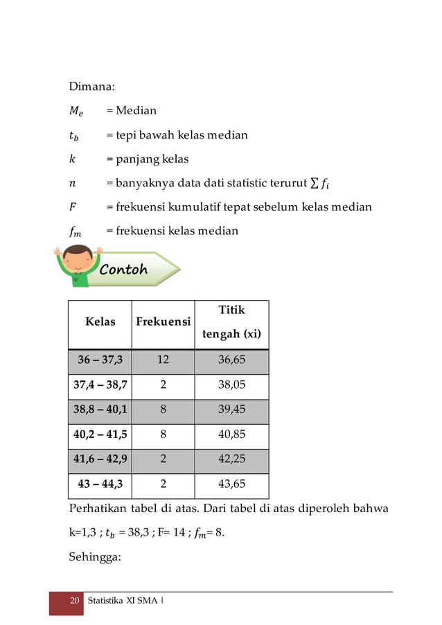 modul statistika XI SMA | DOCX