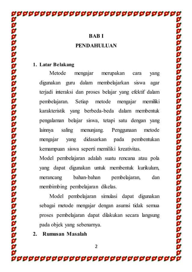 pembelajaran simulasi | PDF