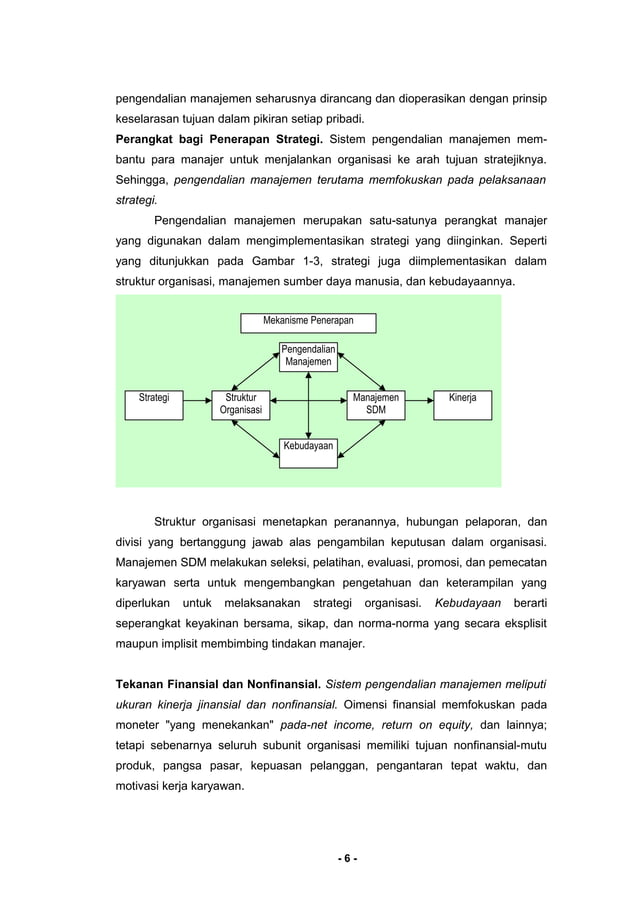 Sistem Pengendalian Manajemen :: Chapter 1 | DOC