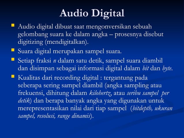 modul teknik pengolahan audio video merupakan modul ajar dengan ...