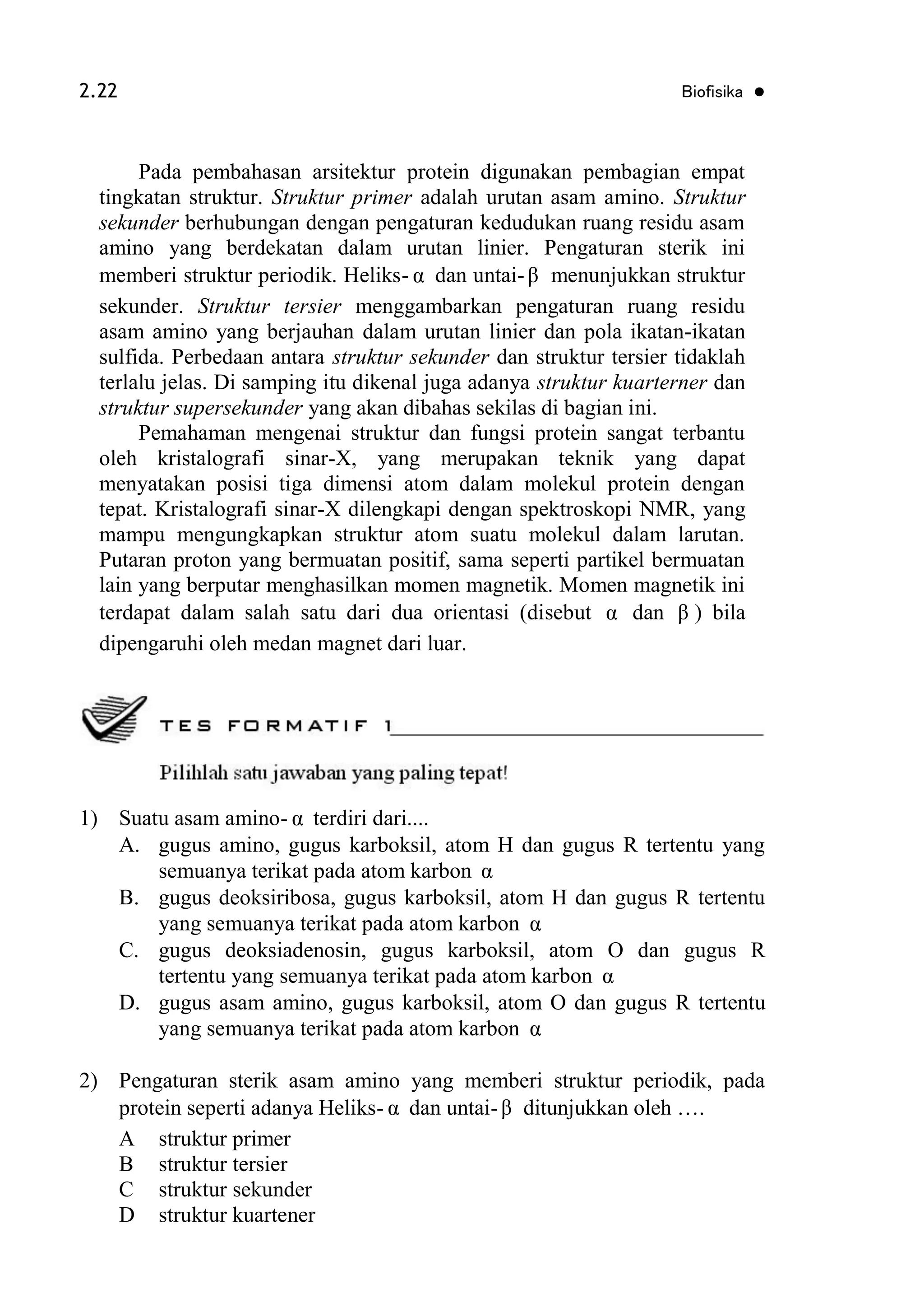 Modul 2-struktur-dan-fungsi-protein | PDF